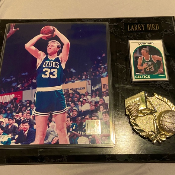 Walden Cards Emporium LLC | Art | Larry Bird Vintage Nba Plaque W Nba ...